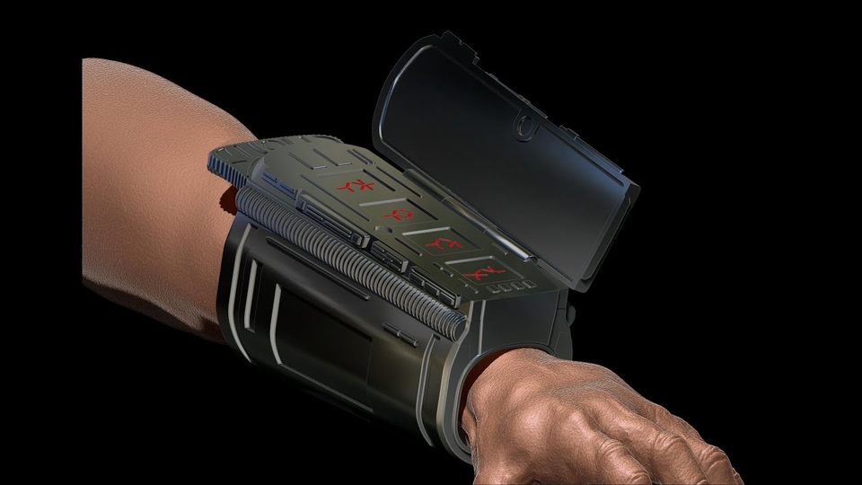 Predator Gauntlet Left scale 1:1 File 3D printer