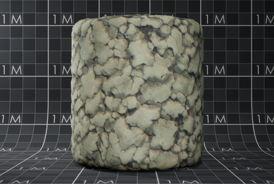 Stylized Ground Damaged Soil