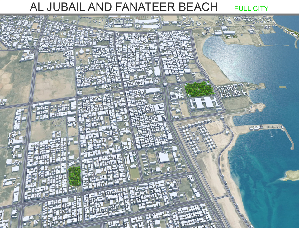 Al Jubail and Fanateer Beach Saudi Arabia 60km