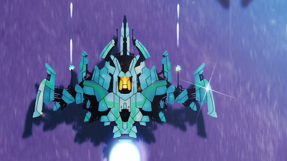 2D Space game assets - Spaceship Escorpión