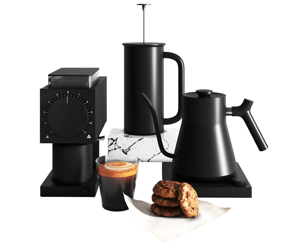 Fellow ODE Set Kettle,Coffee grinder,French Press