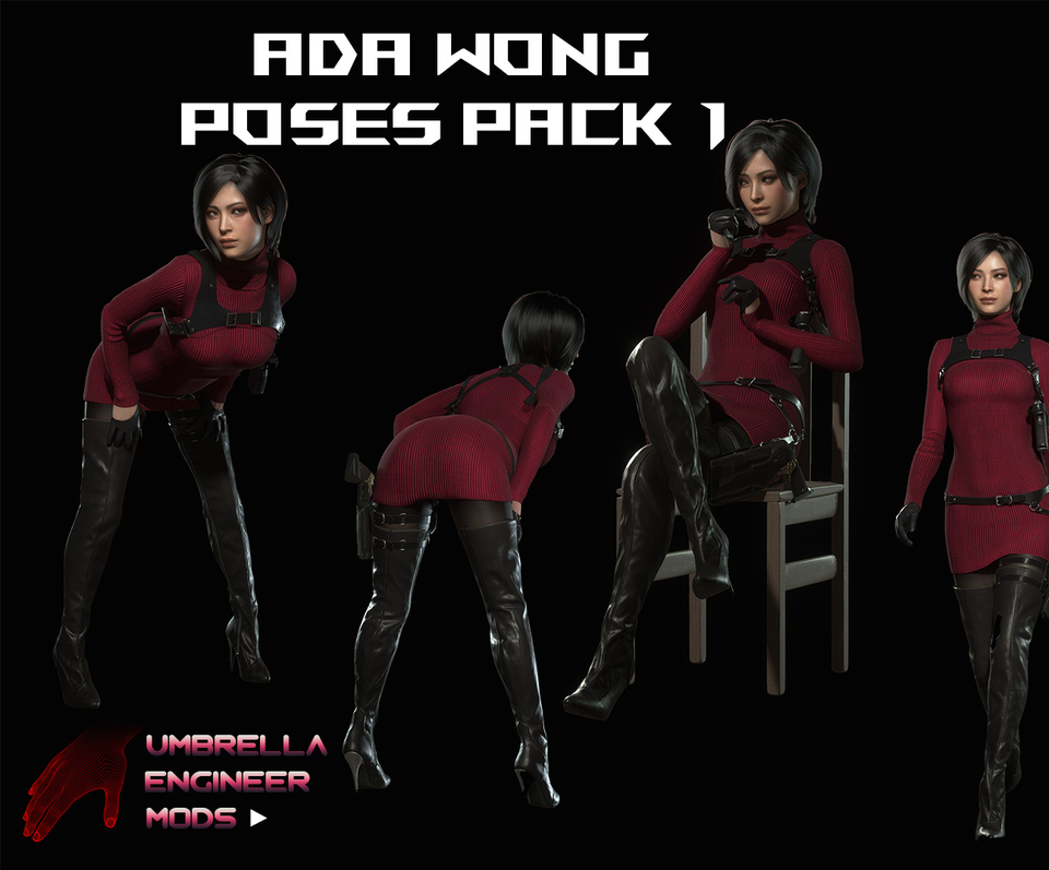 Ada Wong Poses Pack 1 for in-Game Model Viewer