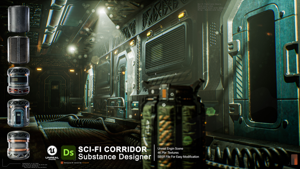 Sci-Fi Corridor +Sbs Files +Ue5 Files