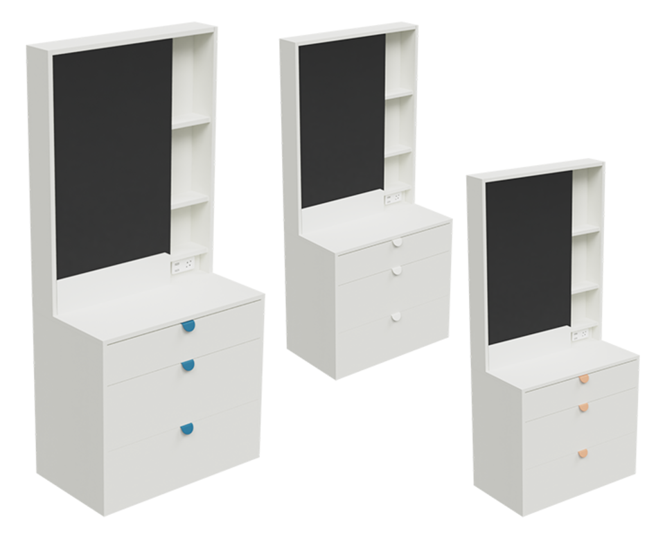 Contemporary White Dressing Unit