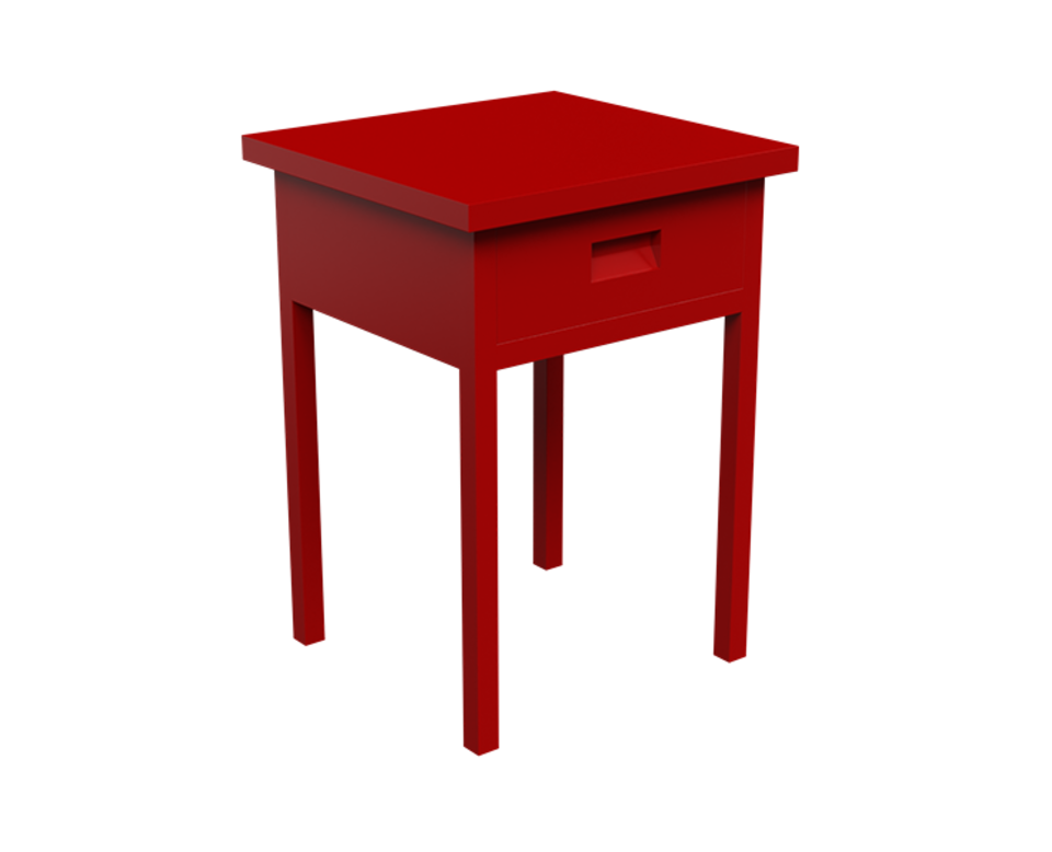 Classic Red End Table
