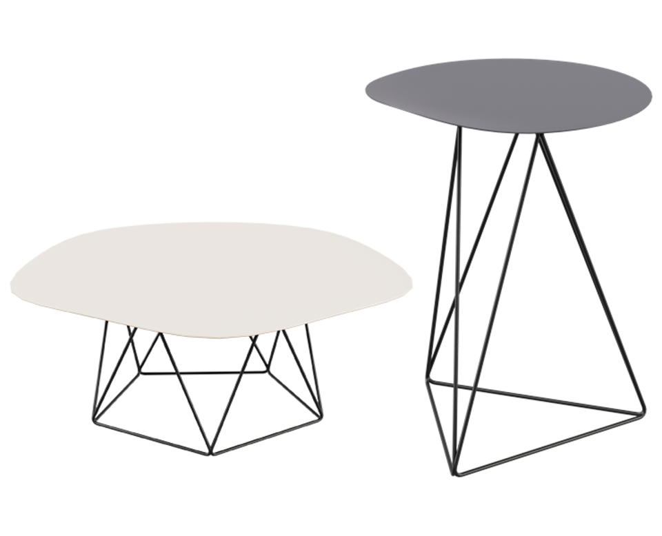Artistic Wireframe Side Table