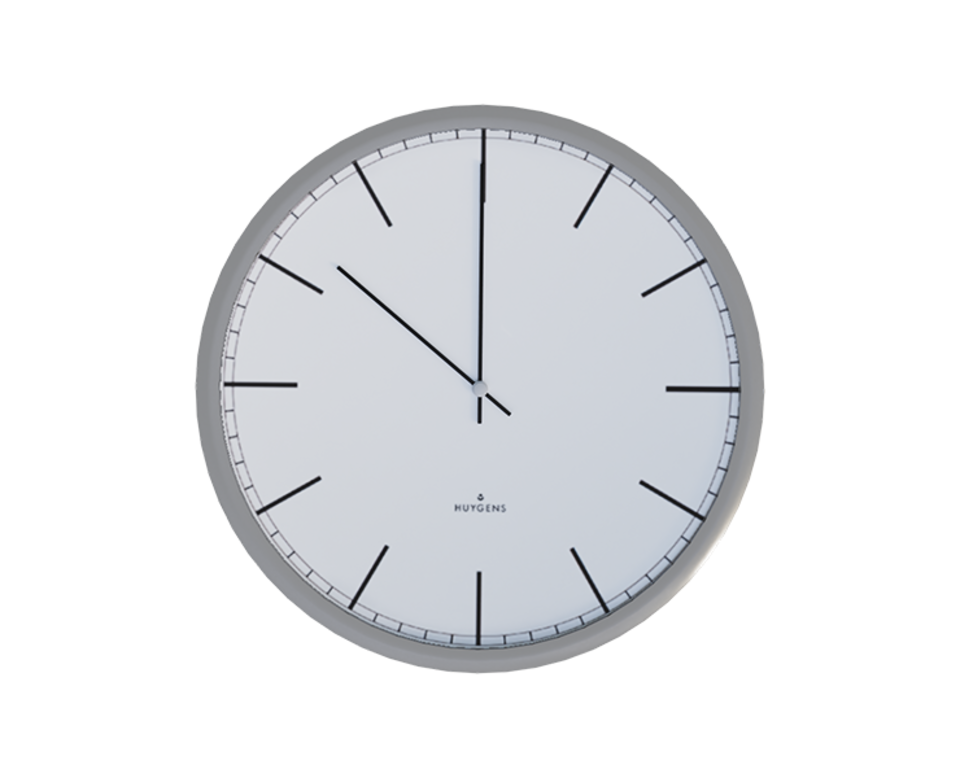 Minimalist White Wall Clock