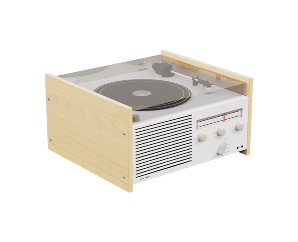 Retro Wooden Record Player 3D Model