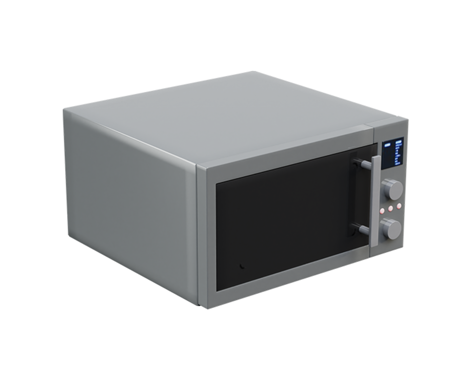 Stylish Gray Microwave