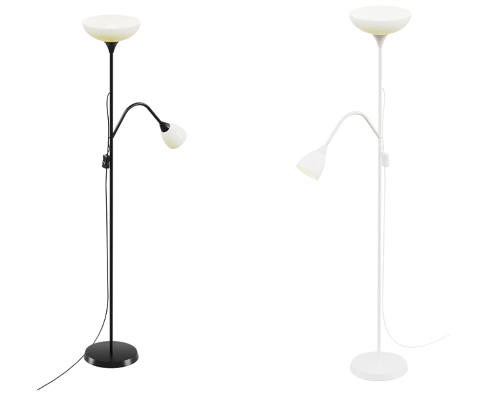 Black Metal Functional Lamp