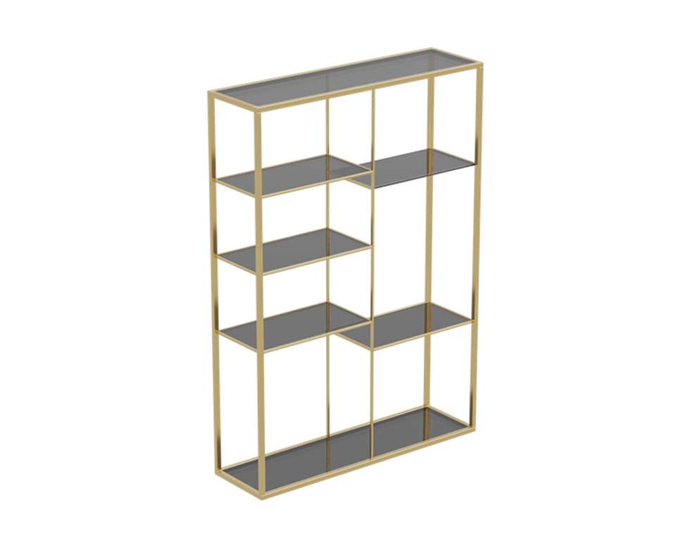 Gold Frame Display Shelf