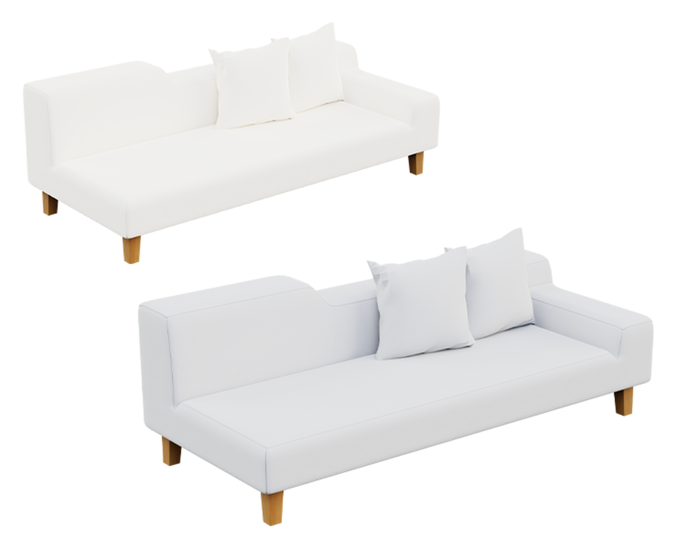 Low-Profile Minimalist Sofa