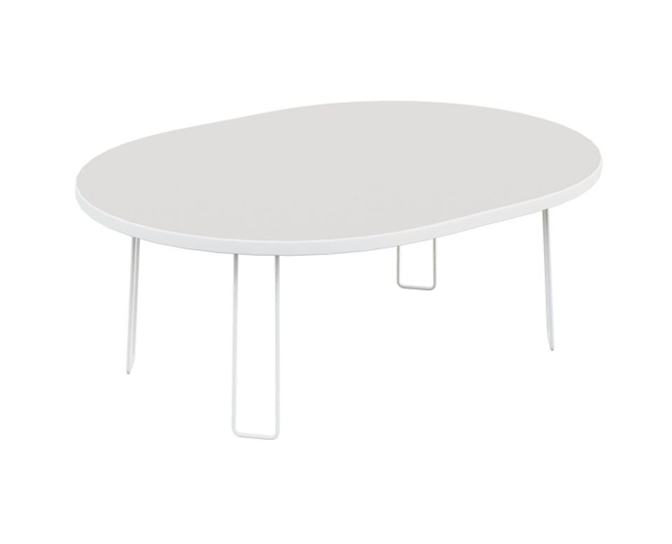 Minimalist Oval Conference Table
