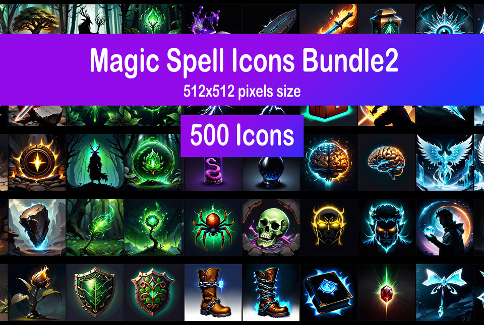 Magic Spell Icons Bundle2