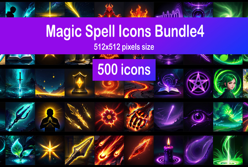 Magic Spell Icons Bundle4