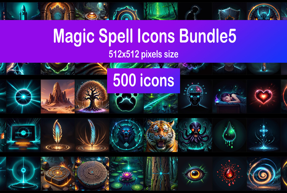Magic Spell Icons Bundle5