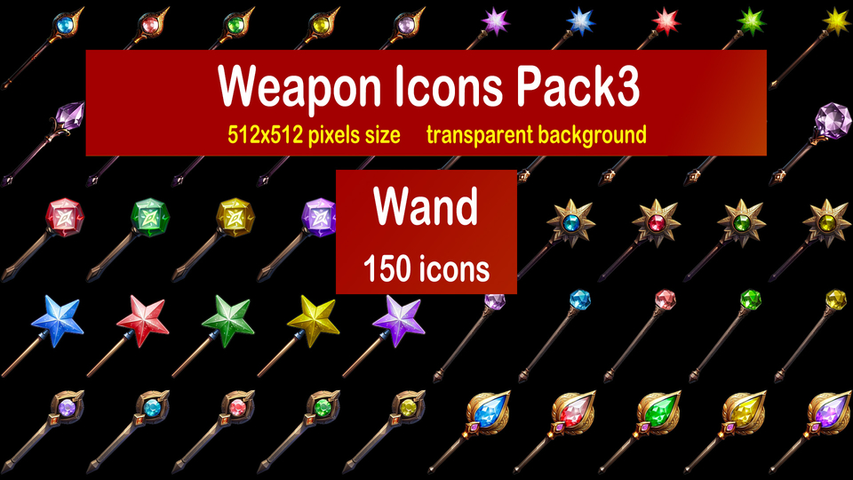 Weapon Icons Pack3 - Wand
