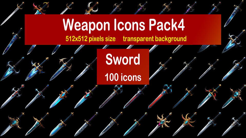 Weapon Icons Pack4 - Sword