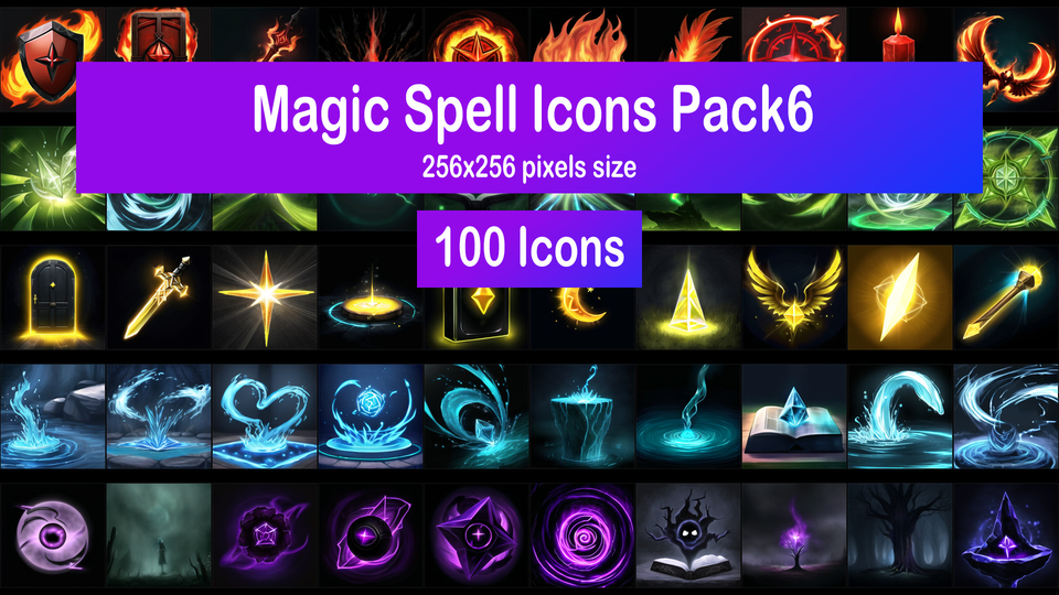 Magic Spell Icons Pack6