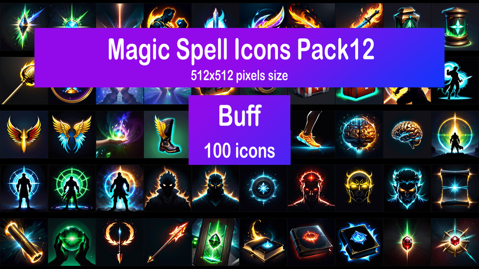 Magic Spell Icons Pack12 - Buff