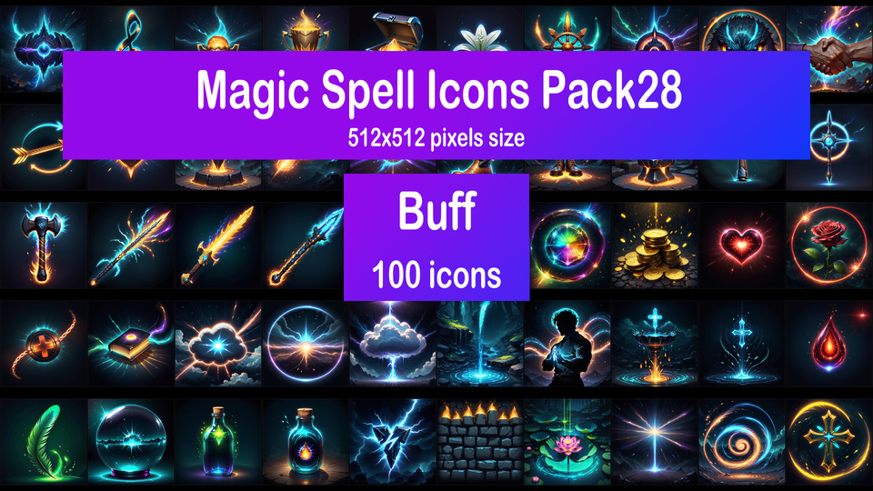 Magic Spell Icons Pack28 - Buff