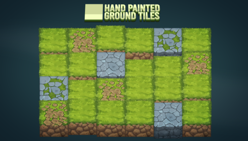 Hand Painted Ground Tiles