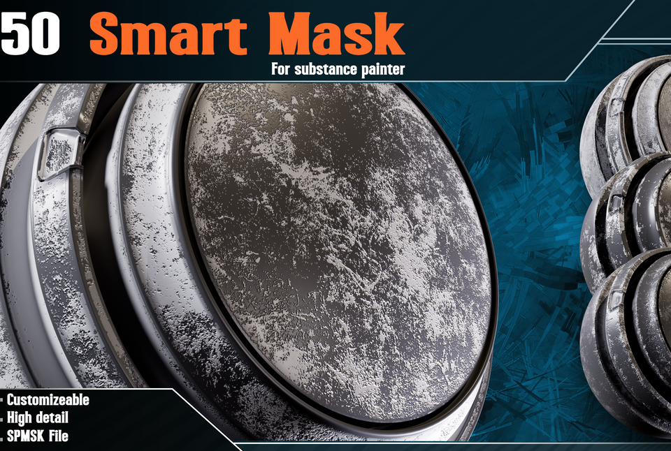 50 Smart Mask For Substance Painter - VOL02