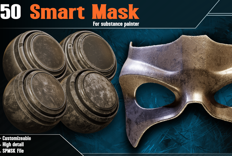 50 Smart Mask For Substance Painter - Vol.03