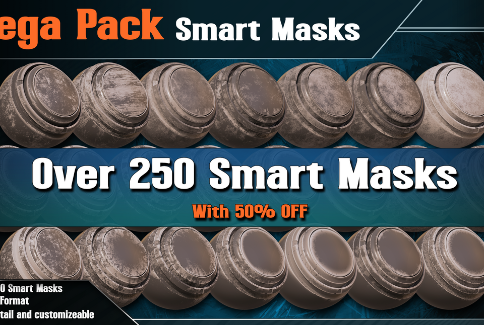 Mega Pack 250 Smart Masks - Vol.01 to Vol.04