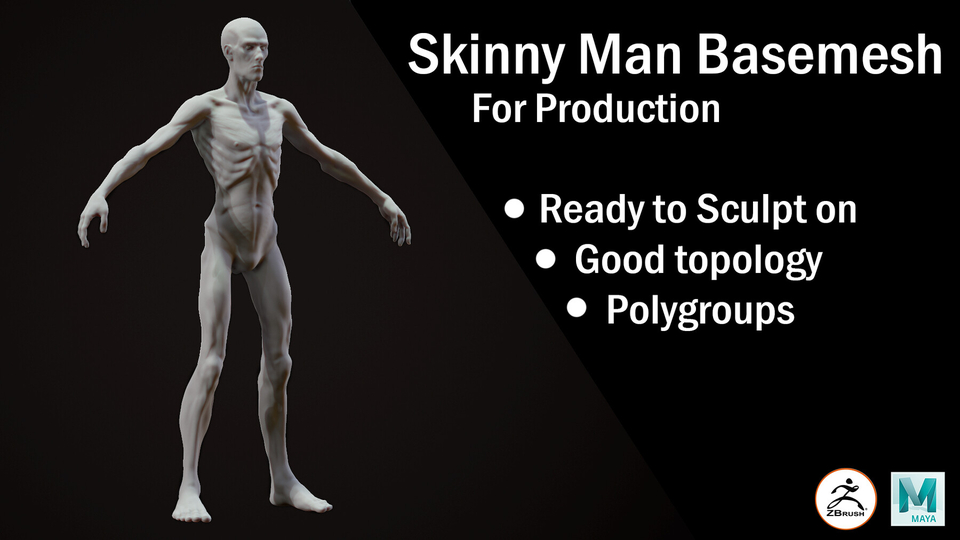Skinny Man Basemesh for production