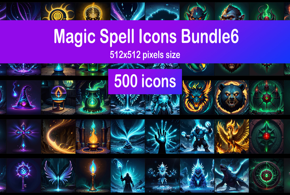 Magic Spell Icons Bundle6