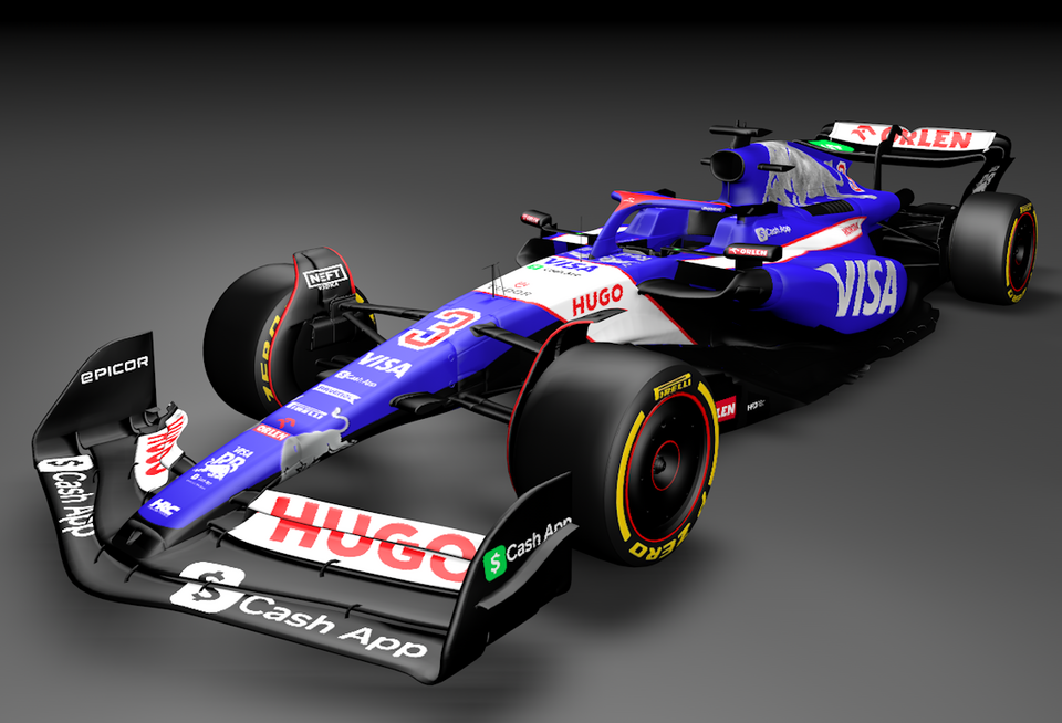 F1 Visa Cash App RB VCARB 01 -modele 3D