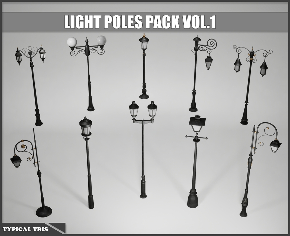 Light Poles Pack Vol. 1