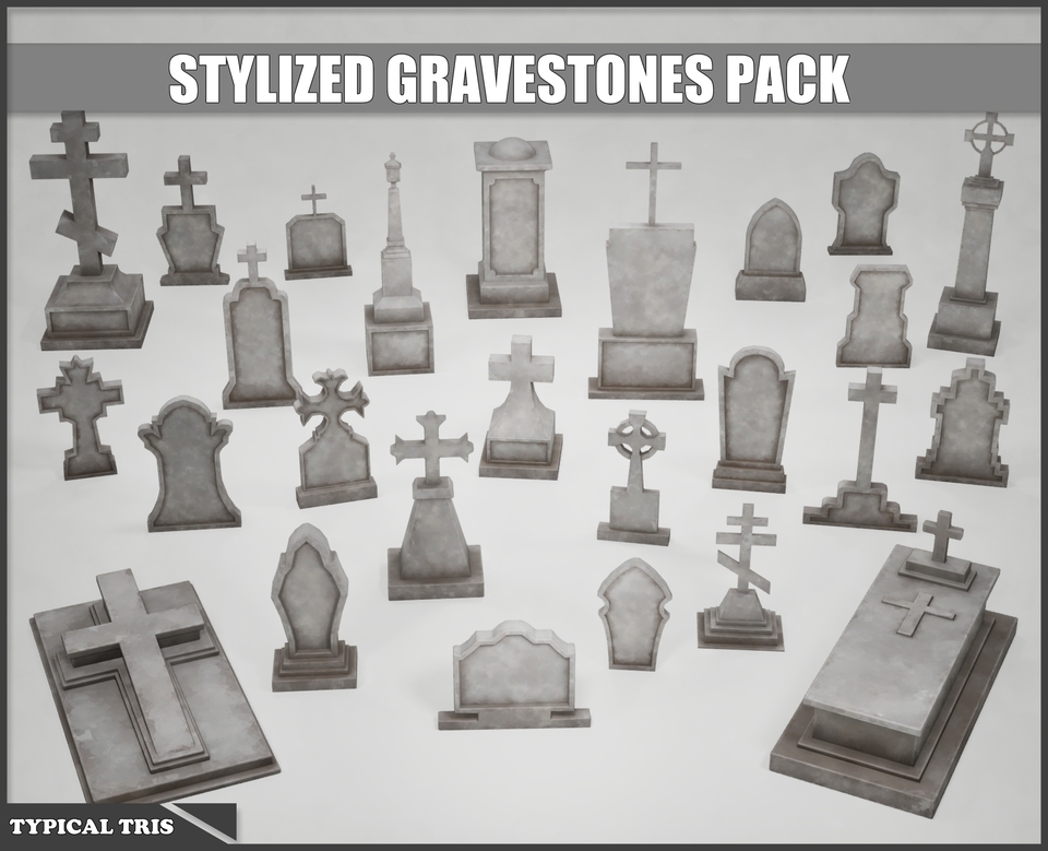 Stylized Gravestones Pack