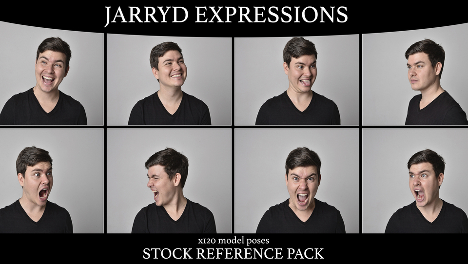 Facial Expressions with Jarryd - Reference Pack