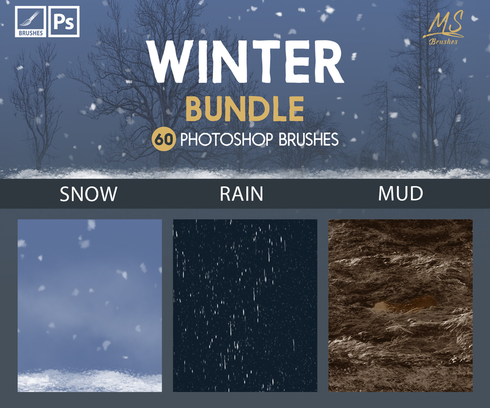 Winter Photoshop Brushes Bundle