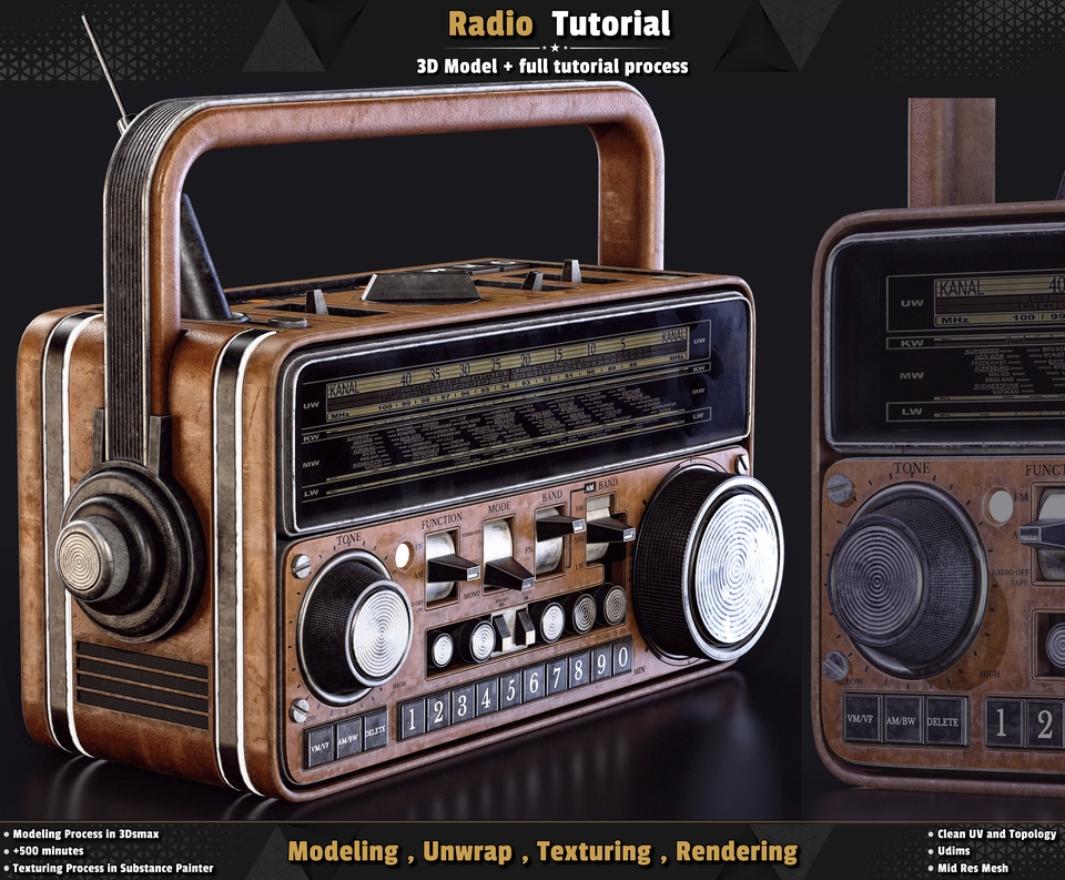 Radio Tutorial +3D Model