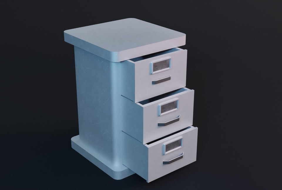Cabinet - Game Ready - Low Poly PBR 3D Model
