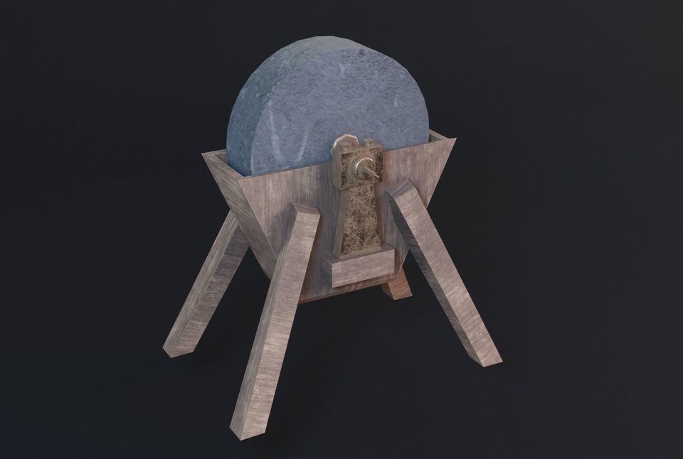 MedievalProps Sword Sharpening Low-poly 3D model