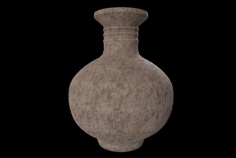 Medieval Vase Game Ready High Poly 3D