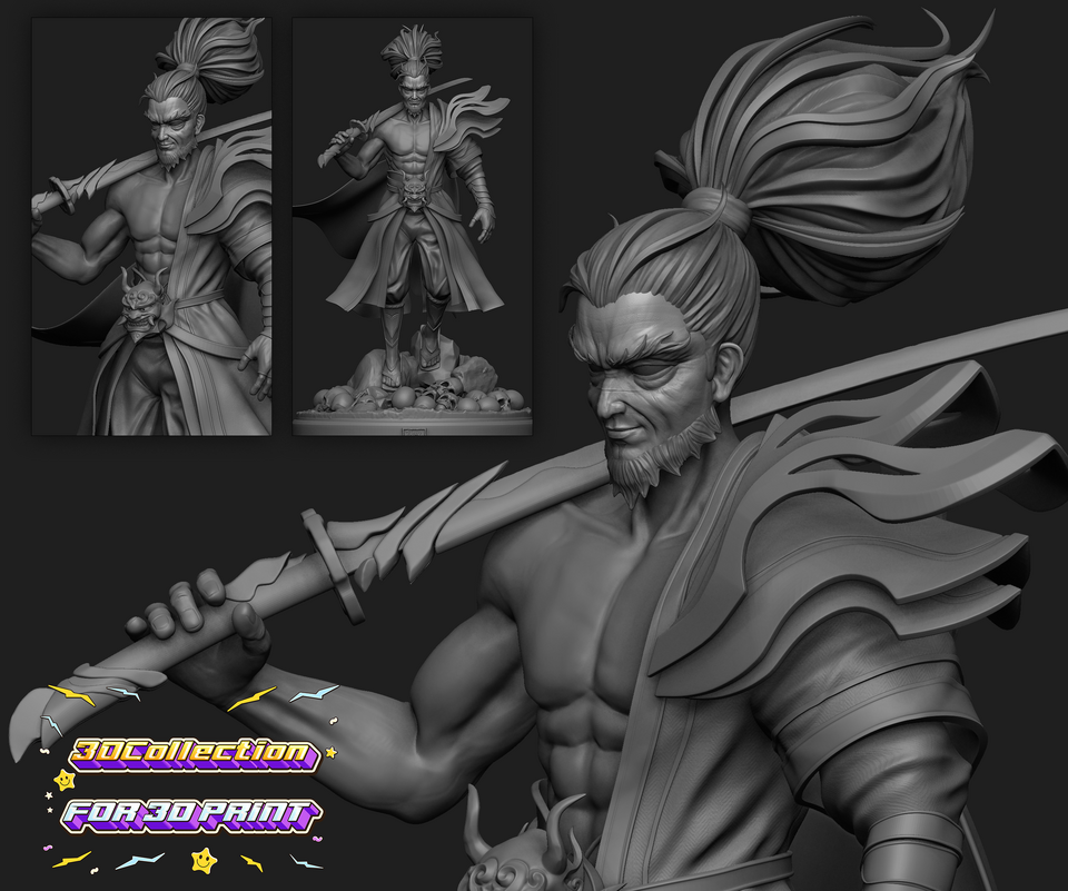Yasuo Figure Fanart - 3D Print Model