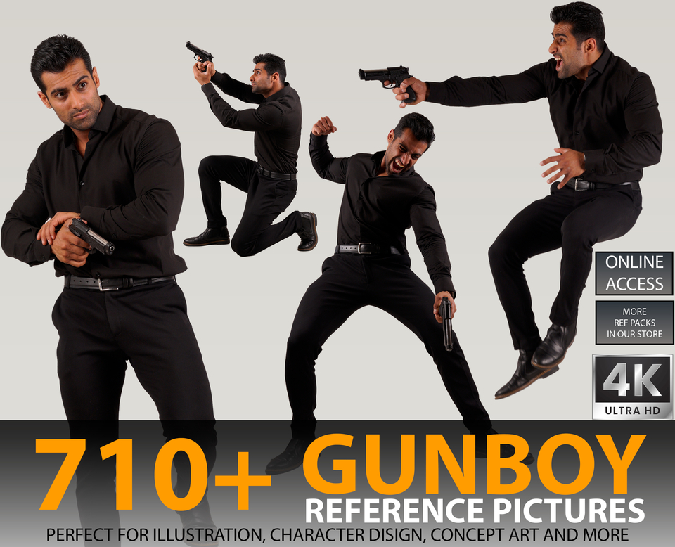 710+ Gunboy Character Poses Reference Pictures
