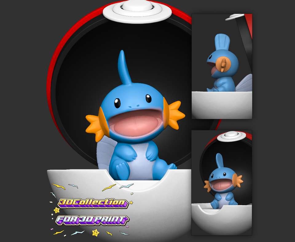Mudkip cute - Free 3D print model