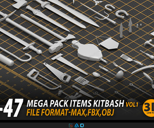Mega Pack Kitbash 500 DETAILS
