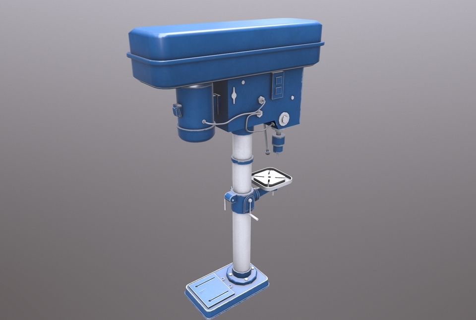 Drill Machine 3D Model