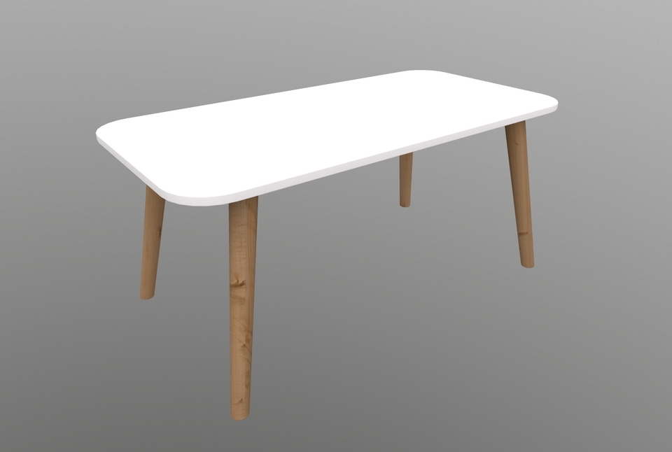 Wooden Table 3D Model
