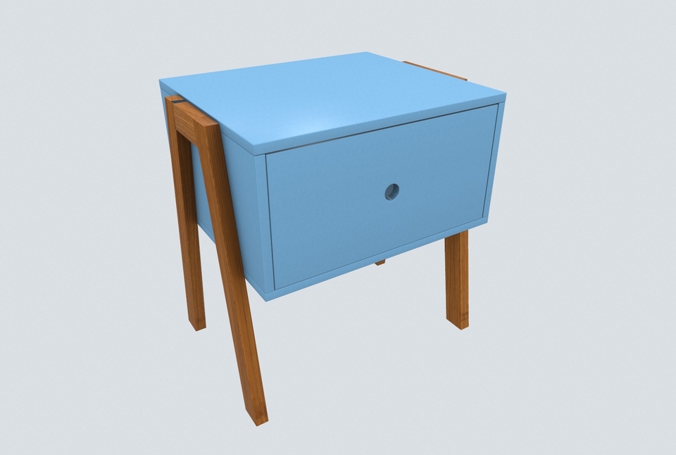 Bed Side Table 3D Model