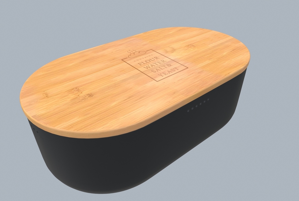 Wooden Lunch Box 3D Model