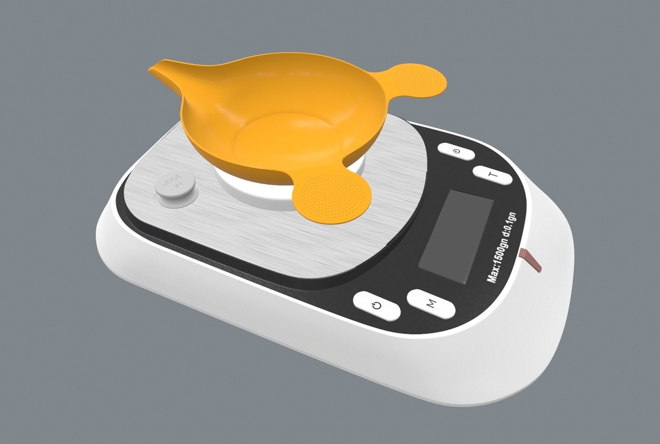 Digital Scale Machine 3D Model