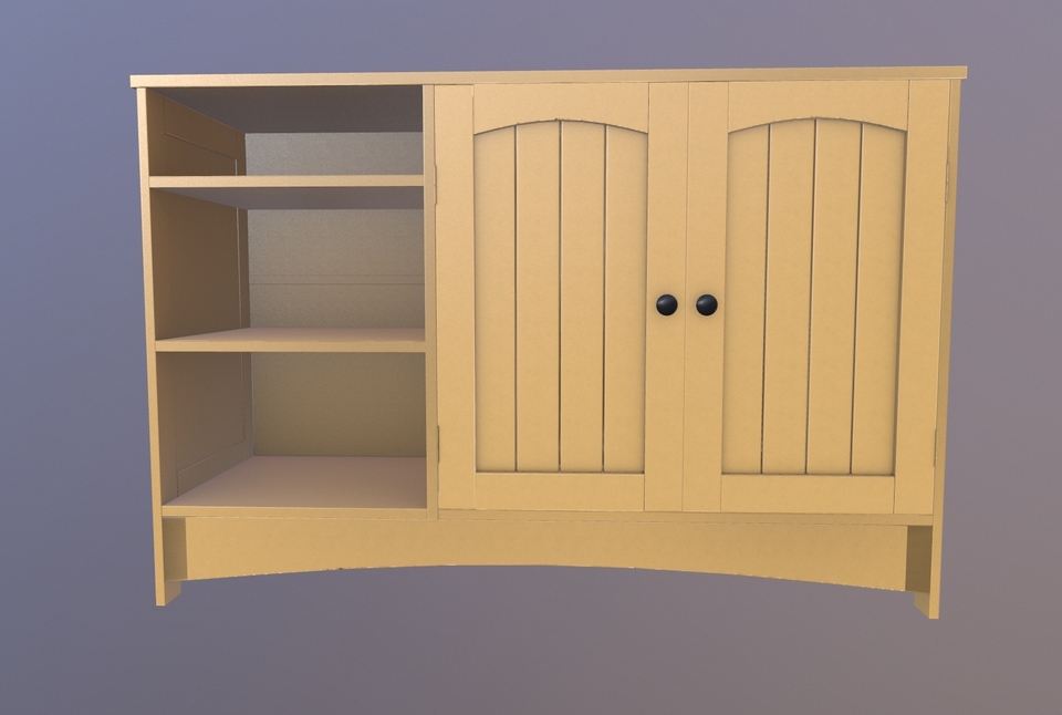 Wooden Rack 3D Model